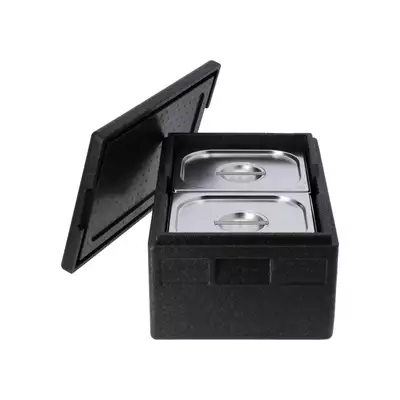 [Zestaw] Pojemnik termoizolacyjny GN 1/1 200 mm + 2x Pojemnik GN 1/2, 200 mm, ze stali ...