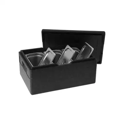 [Zestaw] Pojemnik termoizolacyjny GN 1/1 200 mm + 3x Pojemnik GN 1/3, 200 mm, ze stali ...