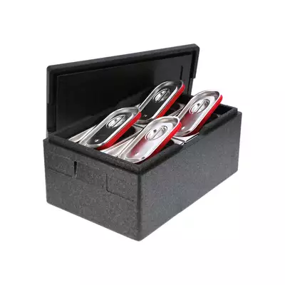 [Zestaw] Pojemnik termoizolacyjny GN 1/1 200 mm + 4x Pojemnik GN 1/4, 200 mm, ze stali ...