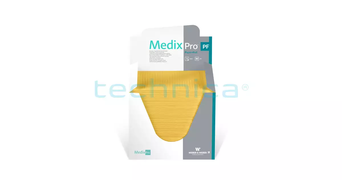 Podkład medyczny bibułowo-foliowa MedixPro 33x48 cm, 80 szt. w składanym pudełku | WEBER&WEBER ...