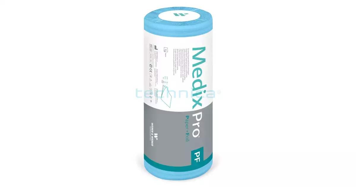 Rolka medyczna bibułowo-foliowa MedixPro 50x50 cm, 80 szt. na rolce 40 m | WEBER&WEBER, Medix ...