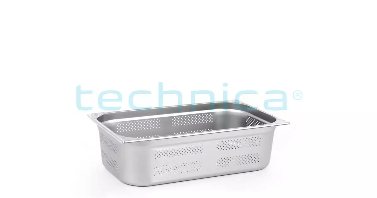 Pojemnik perforowany GN 1/1 150 mm ze stali nierdzewnej | TECHNICA, Platinum Line - sklep Technica