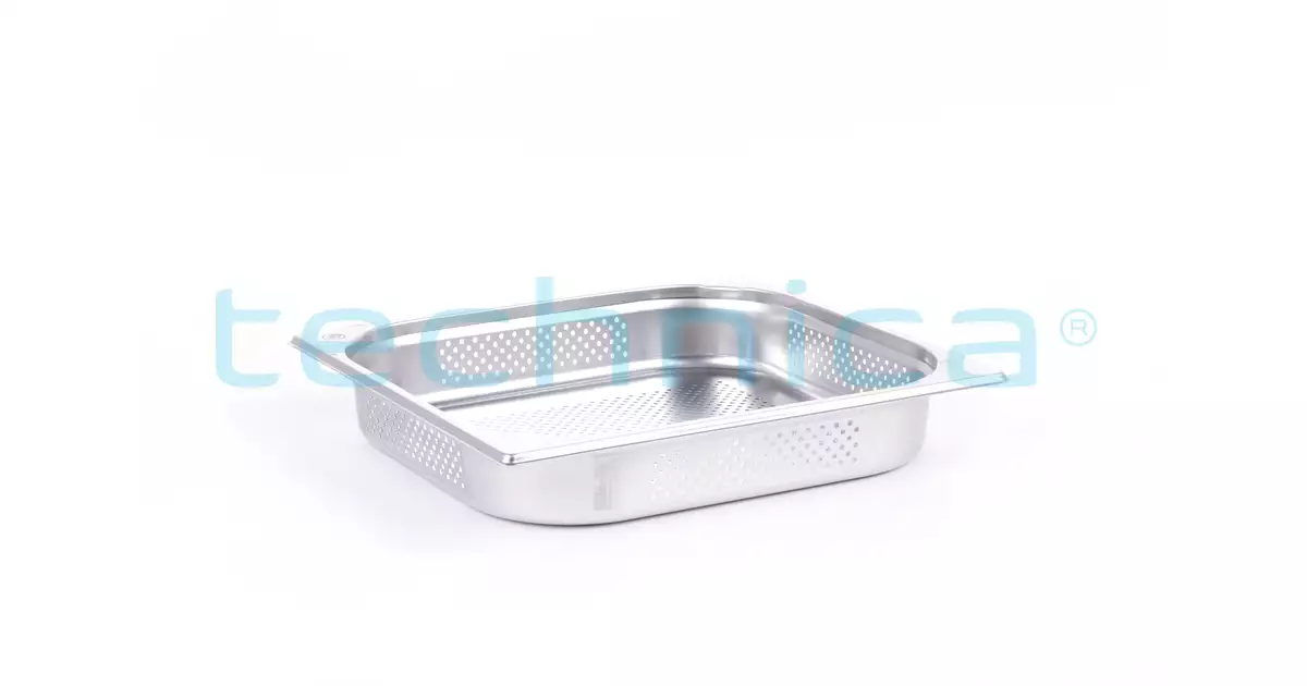 Pojemnik perforowany GN 2/3 65 mm ze stali nierdzewnej | TECHNICA, Platinum Line - sklep Technica