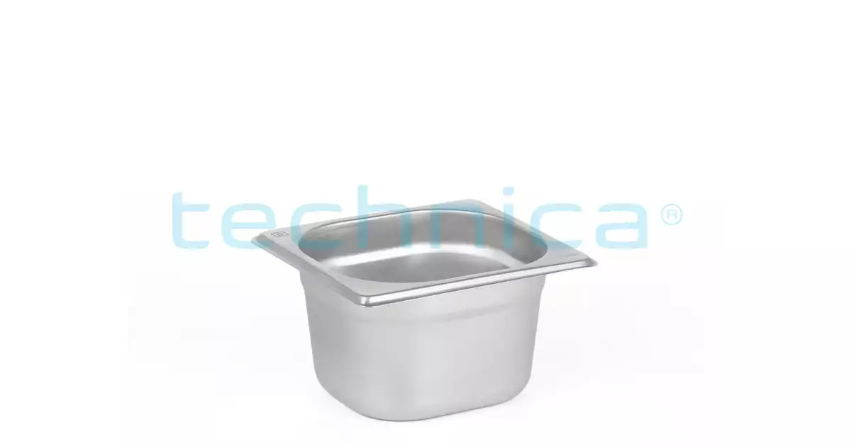 Pojemnik GN 1/6 100 mm ze stali nierdzewnej | PRESTONA, P16100 - sklep Technica