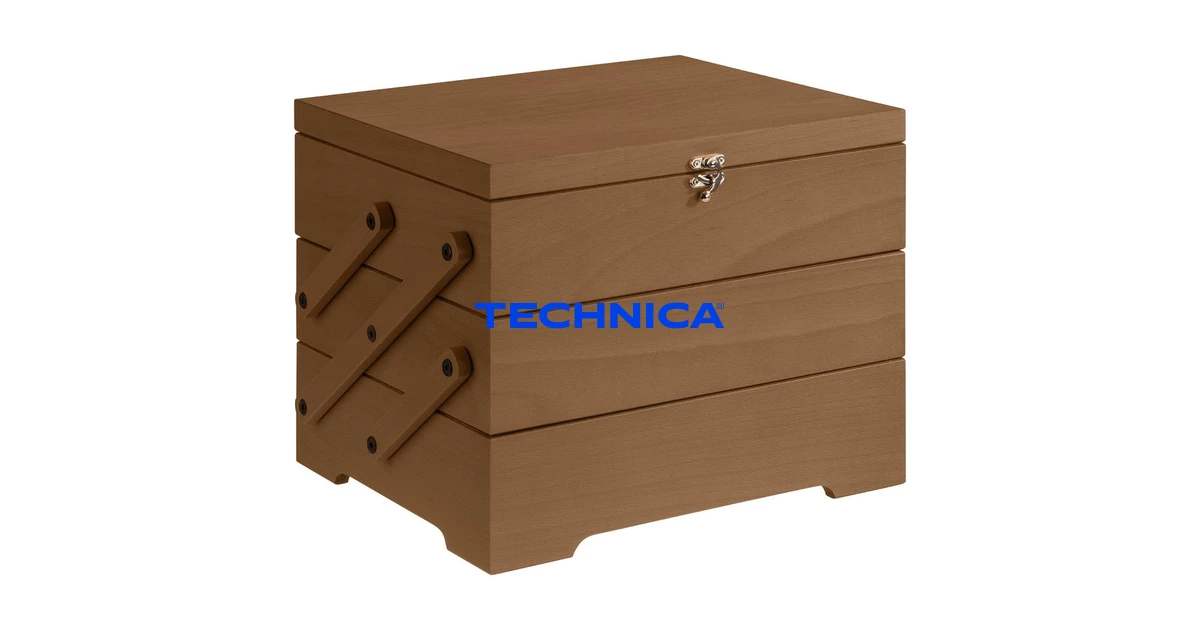 Skrzynka bufetowa drewniana 360x290x280 mm | APS, Sewing Basket - sklep ...