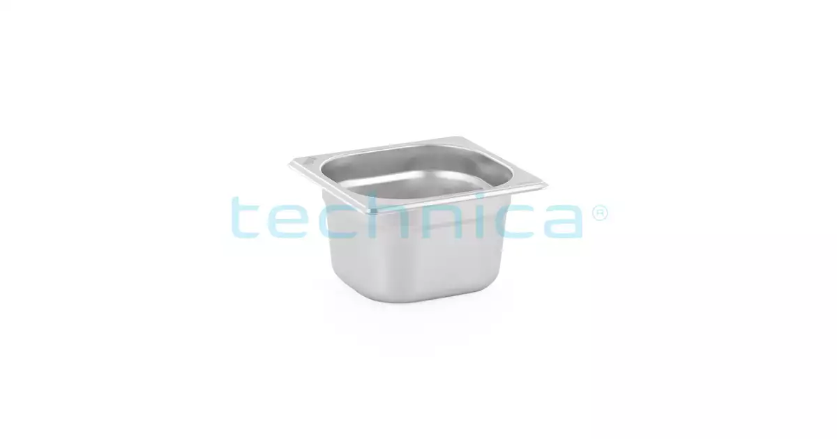 Pojemnik GN 1/6 100 mm ze stali nierdzewnej | MJUSK, 16100 - sklep Technica