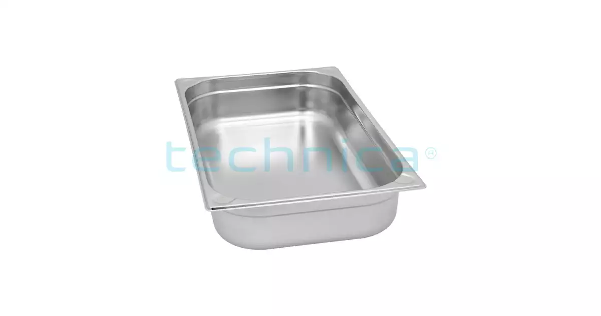 [Zestaw] 6x Pojemnik GN 1/1 100 mm ze stali nierdzewnej - sklep Technica