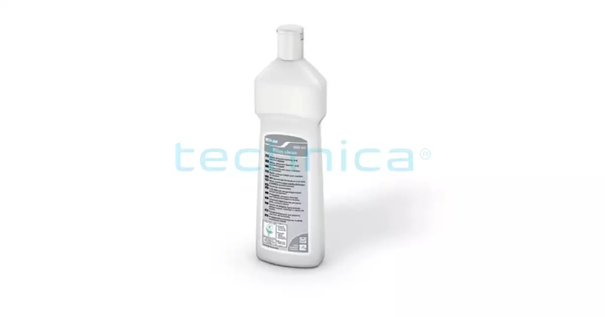 Łagodny, ścierny środek czyszczący oznaczony certyfikatem ekologicznym ...